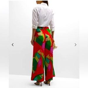 FARM Rio | Pants & Jumpsuits | Farm Rio Heliconia Linen Pants Red ...